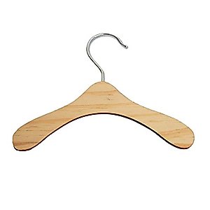 5 Pack Kids Hangers Baby Hanger Wooden ,8.6 INCH Pet Clothes Hangers for for Dog Cat Baby Toddler Kids Little Hangers for Doll Dress Clothes Gown Outfit Holders Accessories (L)