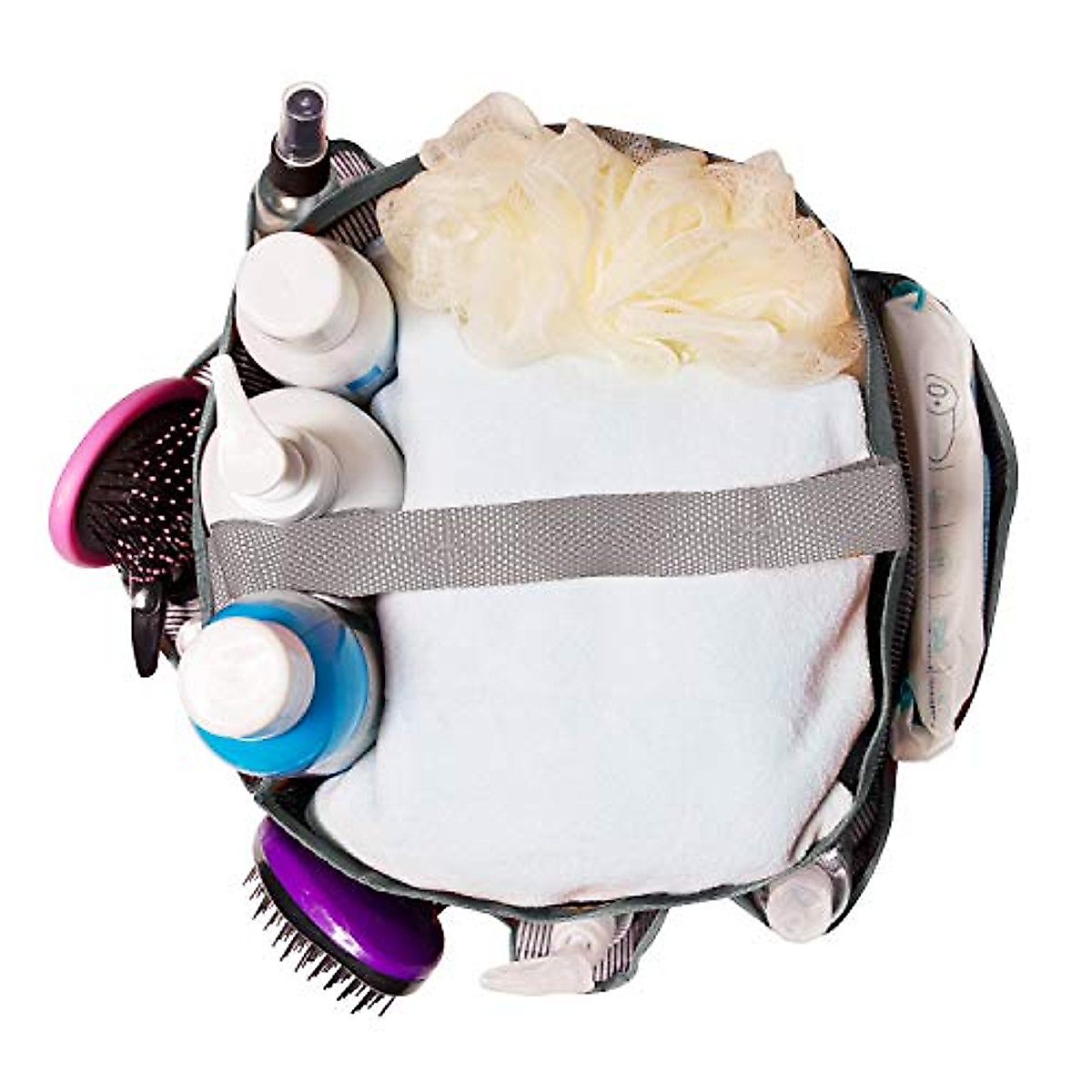 Attmu Mesh Shower Caddy Portable for College Dorm Room Essentials with 8 Pockets, Hanging Shower Caddy Basket Tote Bag Toiletry Accessories for Bathroom