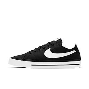 Nike Men's Low-Top Sneakers Solid, Black White Gum Light Brown, 9.5