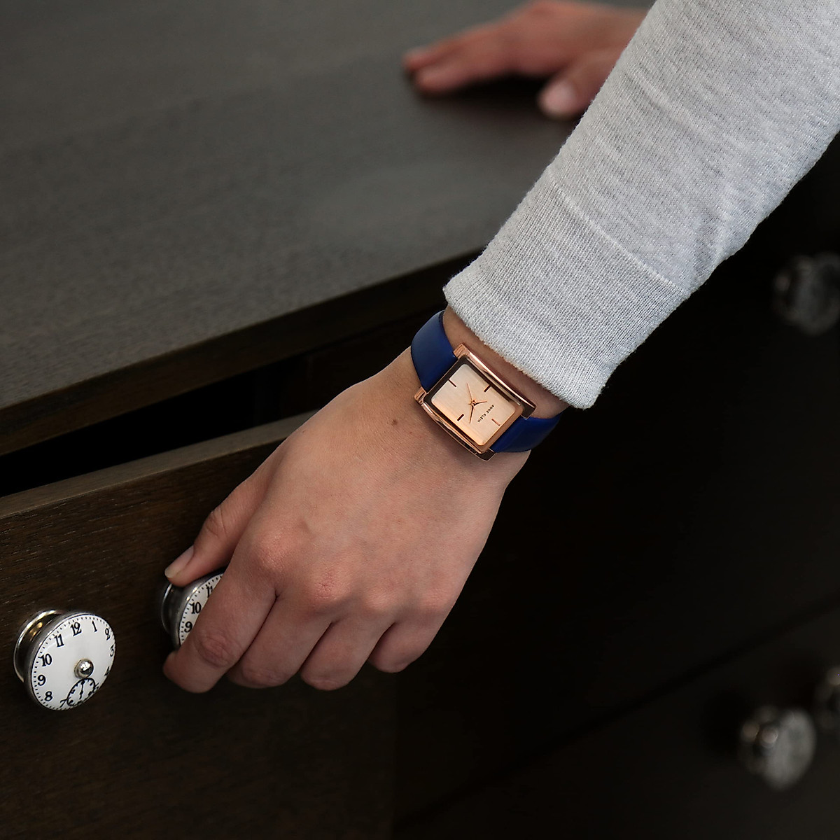 Anne Klein Women's Leather Strap Watch, AK/2706