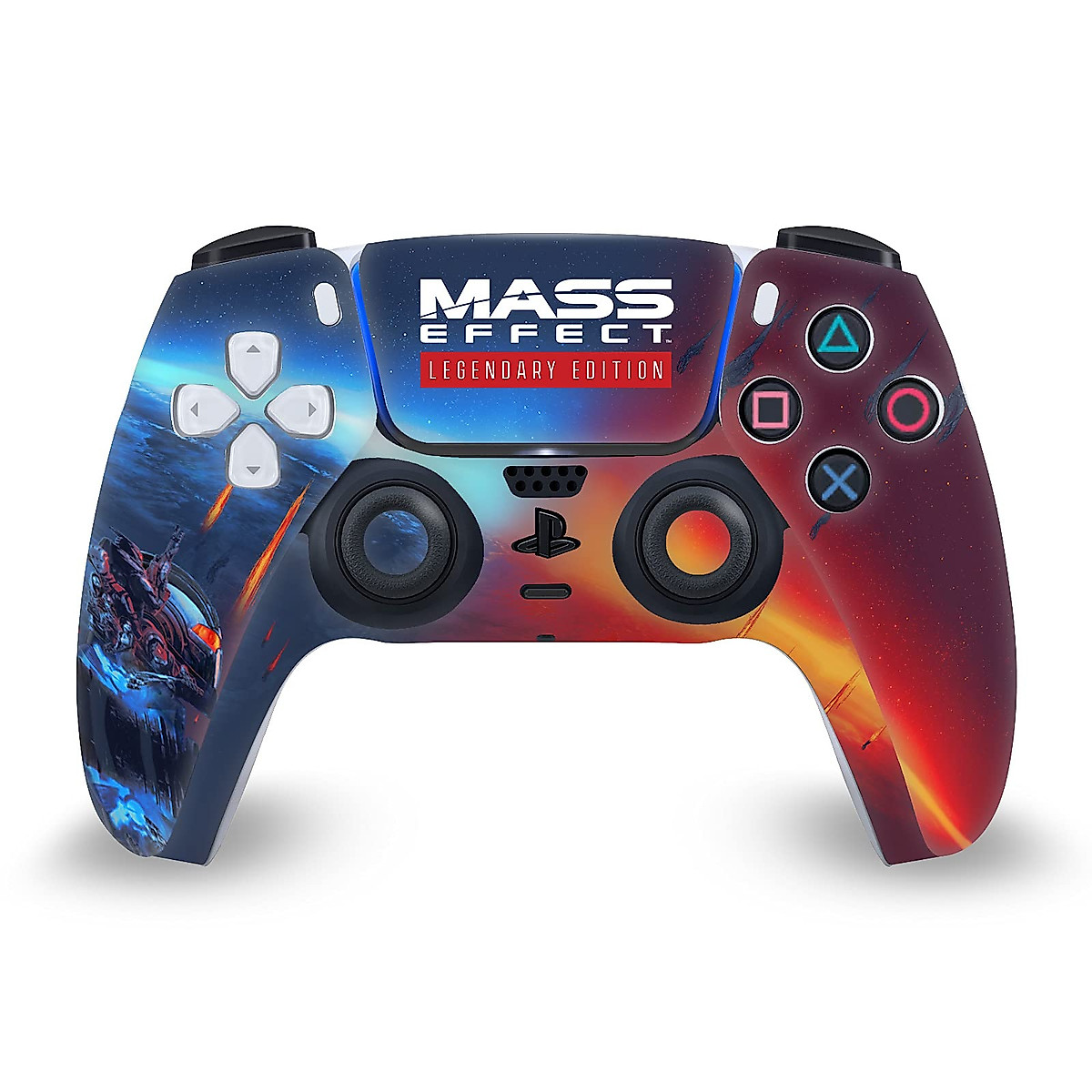 Head Case Designs Officially Licensed EA Bioware Mass Effect Key Art Legendary Graphics Vinyl Faceplate Gaming Skin Decal Compatible With Sony PlayStation 5 PS5 Disc Console & DualSense Controller