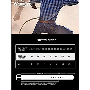 Wrangler Men’s Logo Leather Twist Reversible Casual Everyday Belt for Jeans, Khakis Black Brown 38