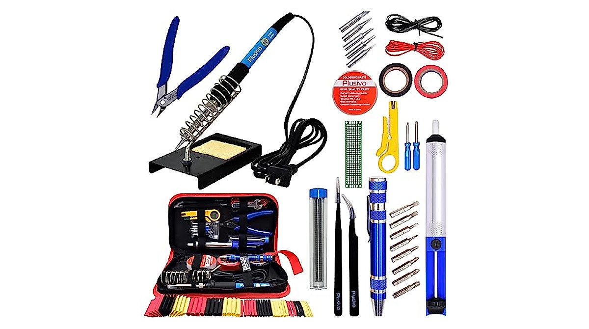 Plusivo 60W Soldering Iron Kit - DIY Projects & Repairs