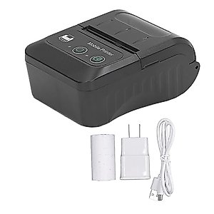 Gearwell Mobile Thermal Receipt Printer B luetooth APP Editable 58mm Thermal Printer Mobile Ticket Printer for Android W indows No Square iOS and Mac
