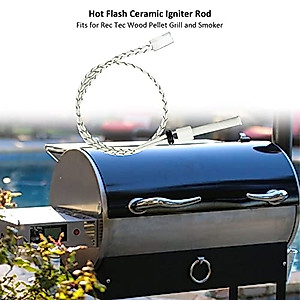 Ceramic Igniter Rod Fit for Rec Tec Wood Pellet Grill and Smoker, Recteq Ceramic Igniter Replacement