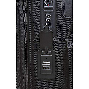 Dejuno Executive New Generation 3-Piece Spinner Luggage Set with USB Port, Navy