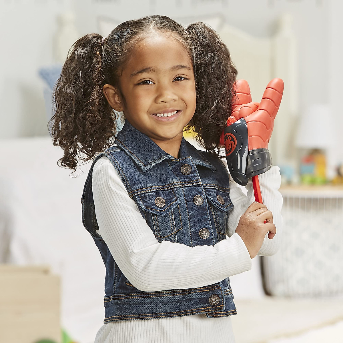 Spidey and His Amazing Friends Miles Morales: Spider-Man Web Launcher, Marvel Preschool Role Play Toy Blaster for Kids Ages 4 and Up