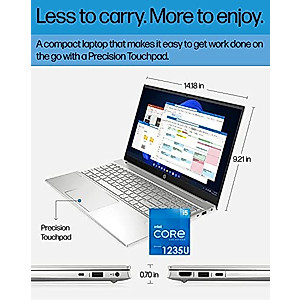 HP Pavilion 15.6" Touchscreen Laptop - 10-core 12th Gen Intel Core i5-1235U - 1080p - Windows 11 - Intel® Iris® Xe Graphics - w/HDMI Cable (12GB RAM | 512GB PCIe SSD)