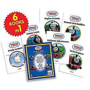 Thomas & Friends Sticker Book Treasury - Activity Books for kids, 350 reusable stickers, 96 pages of fun