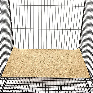 20 PCS Gravel Paper for Bird cage,10 x16 Inch Bird cage Liner Paper-Gravel Paper Special for Bird Cage in sea Sand,Parrot Cage Sandpapers Cushion Pad Pet Animal Bedding Accessories(20PCS 10 x16 Inch)