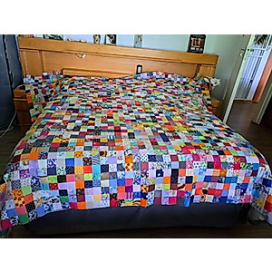 LUMANSUO 50pcs 10" x 10" Cotton Quilting Fabric Squares Fat Quarter Bundles Fabric for DIY Craft Patchwork,Floral