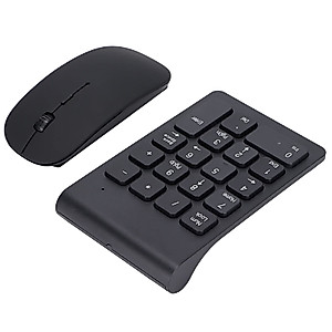 2.4GHz 1200 DPI 18 Key Number Pad Number Pad Mouse Combo Sensitive Remote Technology Plug and Play for Home Office