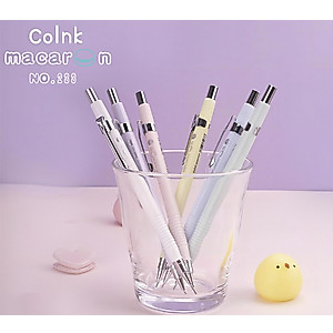COLNK Mechanical Pencil Set, 6PCS Pastel Art Mechanical Pencils for Drawing& Sketching, Cute 0.5mm Pencils Mechanical for Girls Women Students