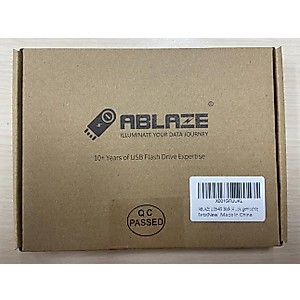 ABLAZE USB 2.0 4GB Flash Drive 10 Pack with Lanyards and Swivel Thumb Drives (Mix Color)