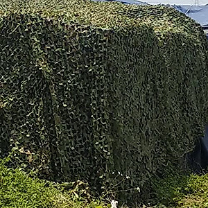 Household Products Camouflage Nets, Outdoor Shading Nets, Sun Protection and Heat Insulation, Anti Aging, Mountain Greening Nets (Color : Reen, Size : 6 * 10m)