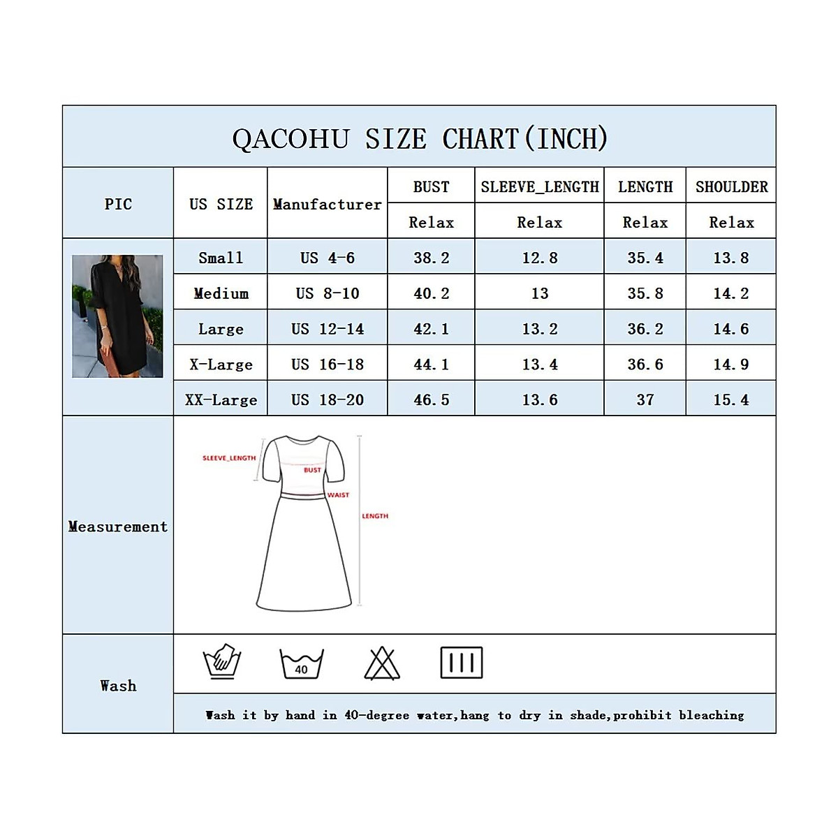 QACOHU Summer Dresses for Women 2025 Ruffle Sleeves Split V-Neck Straight Fit Solid Color Slim Dress Blue M