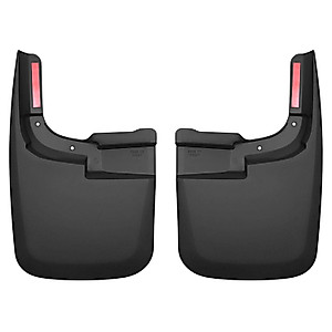 Husky Liners — Front Mud Guards | Fits 2017 - 2024 Ford F-250/F-350 Super Duty w/o OEM Fender Flares - Black, 2 Pc | 58461