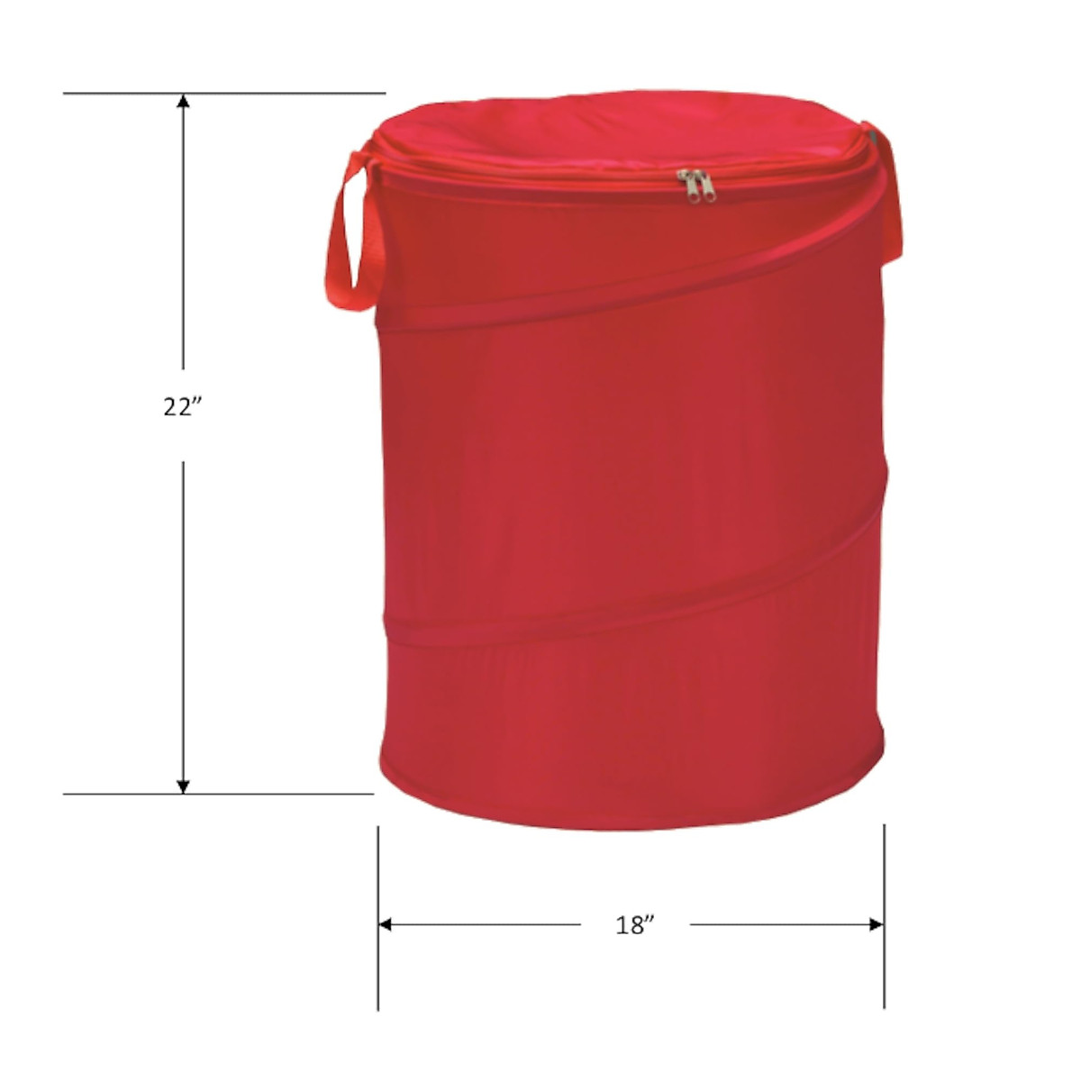 Redmon For Kids pop up Hamper, Large, Red