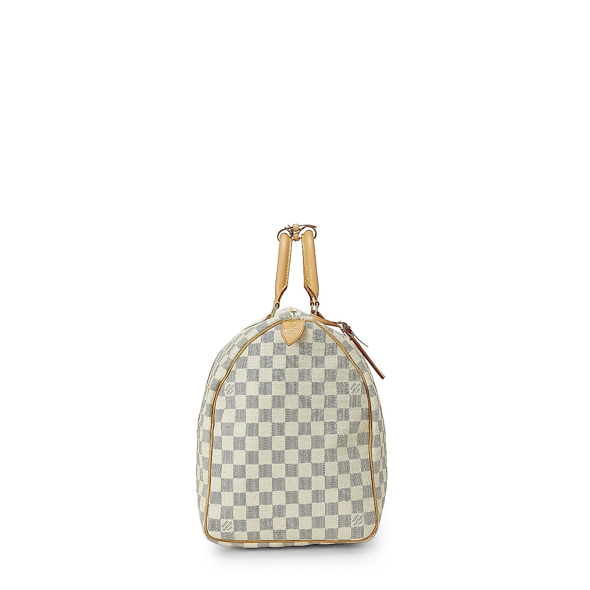 Louis Vuitton, Pre-Loved Damier Azur Keepall 50, White