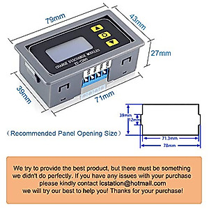 Low Voltage Disconnect, Icstation Low Voltage Cutoff DC 6V-60V 20A Battery Overcharge Overdischarge Protector Low Voltage Protection Module for Lithium Lead Acid Battery