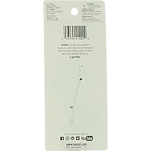 Scunci fish claw clips 2 ct, Multi-Colored, 1 pack