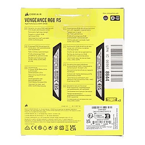 CORSAIR VENGEANCE RGB RS 16GB (2x8GB) DDR4 3600 (PC4-28800) C18 Desktop memory