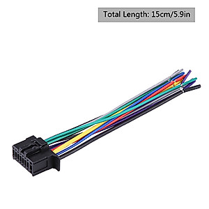 Stereo Radio Wire Harness Cable, 16 Pin Car Stereo Power Speaker Wire Harness CD Plug for Pioneer 2350 in-Vehicle Technology Supplies 16 Pin Radio Harness 16 Pin Radio Harness