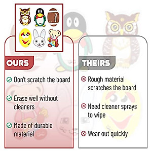 Mr. Pen - Whiteboard Eraser for Kids, Cute Dry Erase Erasers, 6 Pack, Magnetic Eraser for Dry-Erase Boards, Whiteboard Erasers for Classroom, Dry Erase Eraser, Dry Eraser Magnetic