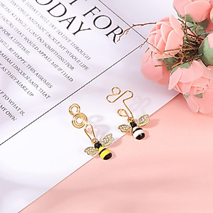 BodyAce 12pcs Fake Nose Cuff Non Piercing, Indian African Fake Nose Rings for Women Men, Stainless Steel Faux Nose Piercing Jewelry Clip On Nose, Fake Septum Nose Ring Cuff (F:9pcs Dangle Nose Cuff)