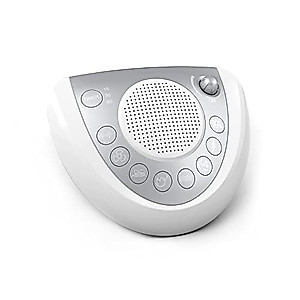 Sound Machine, White Noise Machine for Sleeping Adults Baby Kids, Portable Sound Therapy with 24 Soothing Sounds, Timer&Memory Function, Plug in or Battery Operated, 5 Volume Levels, USB Charge Port