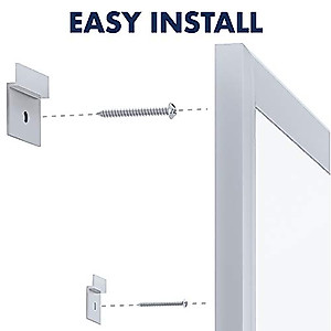 Quartet Magnetic Whiteboard, 6' x 4' White Board, Nano-Clean, Silver Aluminum Frame (SM537)