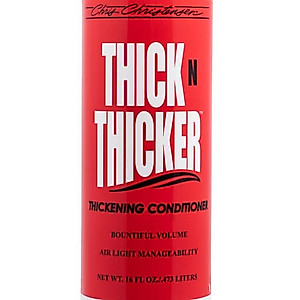 Chris Christensen Thick N Thicker Response Foaming Protein Dog Conditioner, Groom Like a Professional, Locks in Thickness & Adds 400x The Volume, Pro-Vitamin Formula, All Coat Types, Made in USA, 16 oz