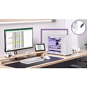 JONSBO D31 MESH SC White Micro Computer Case with Screen, M-ATX/ITX Mainboard/Support RTX 4090(335-400mm) GPU 360/280AIO,Power ATX/SFX: 100mm-220mm Multiple Tool-Free Design pc case