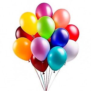 WLPARTY balloons assorted colors 50 pack Size of 12 inch Colorful large Latex decorations for Birthday Party, Wedding, Anniversary(50 pack)