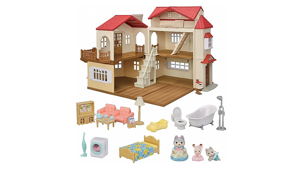 Red Roof Country Home Gift Set - Calico Critters Toy for Kids