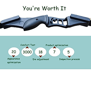 D&Q Hunting Bow and Arrow Set Adult, Archery Bow 52" 30-50lbs, Recurve Bows for Adults Right Hand Arrows for Bow Metal Riser with Carbon Arrows Target Practice Outdoor Shooting Training (Black,40lb)