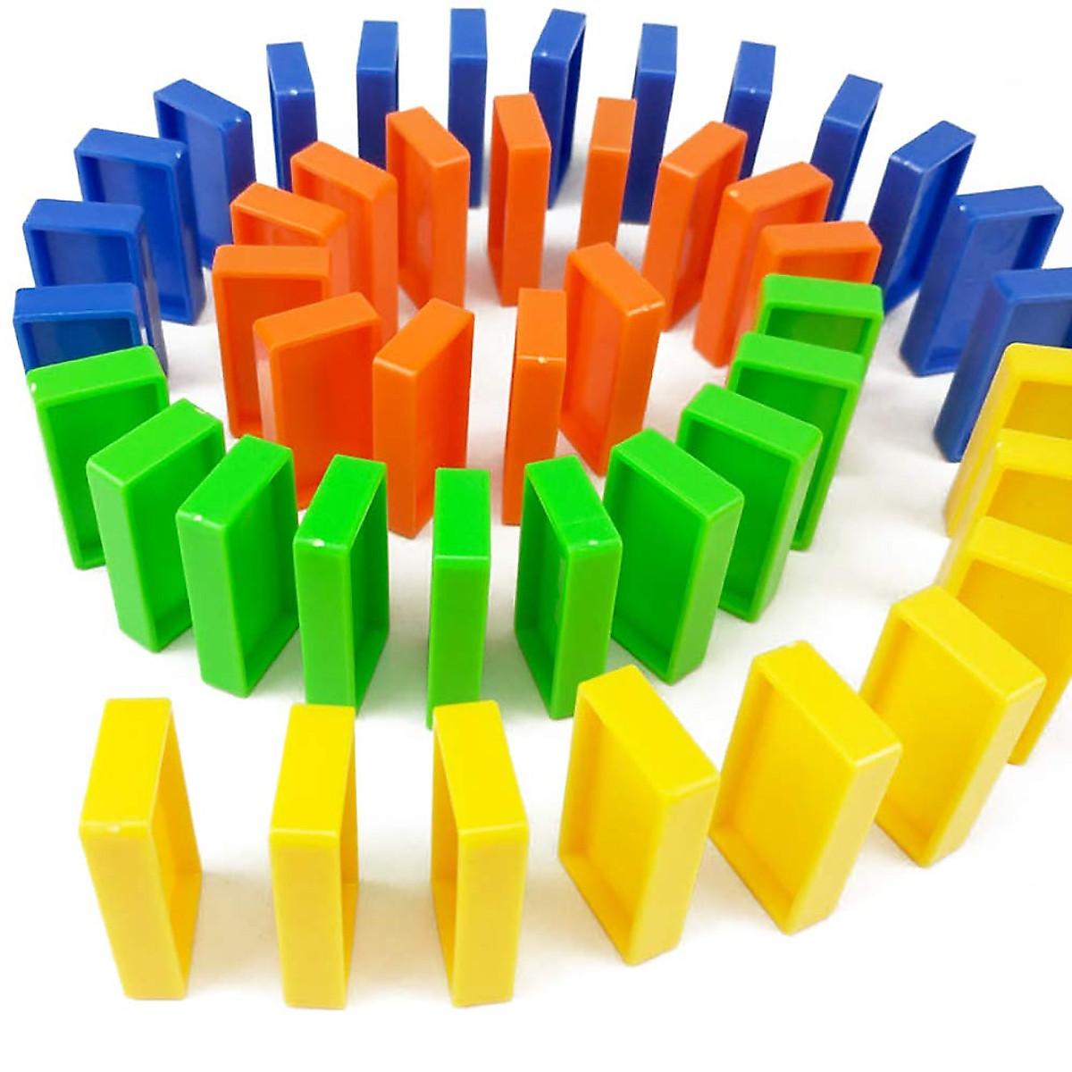 Domino Train, Domino Blocks Set, Building and Stacking Toy Blocks Domino Set for 3-7 Year Old Toys, Boys Girls Creative Gifts for Kids