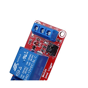 Excelity 3-Packs Single-Channel DC 12V Relay Module with Optocoupler for DSP AVR PIC ARM Development