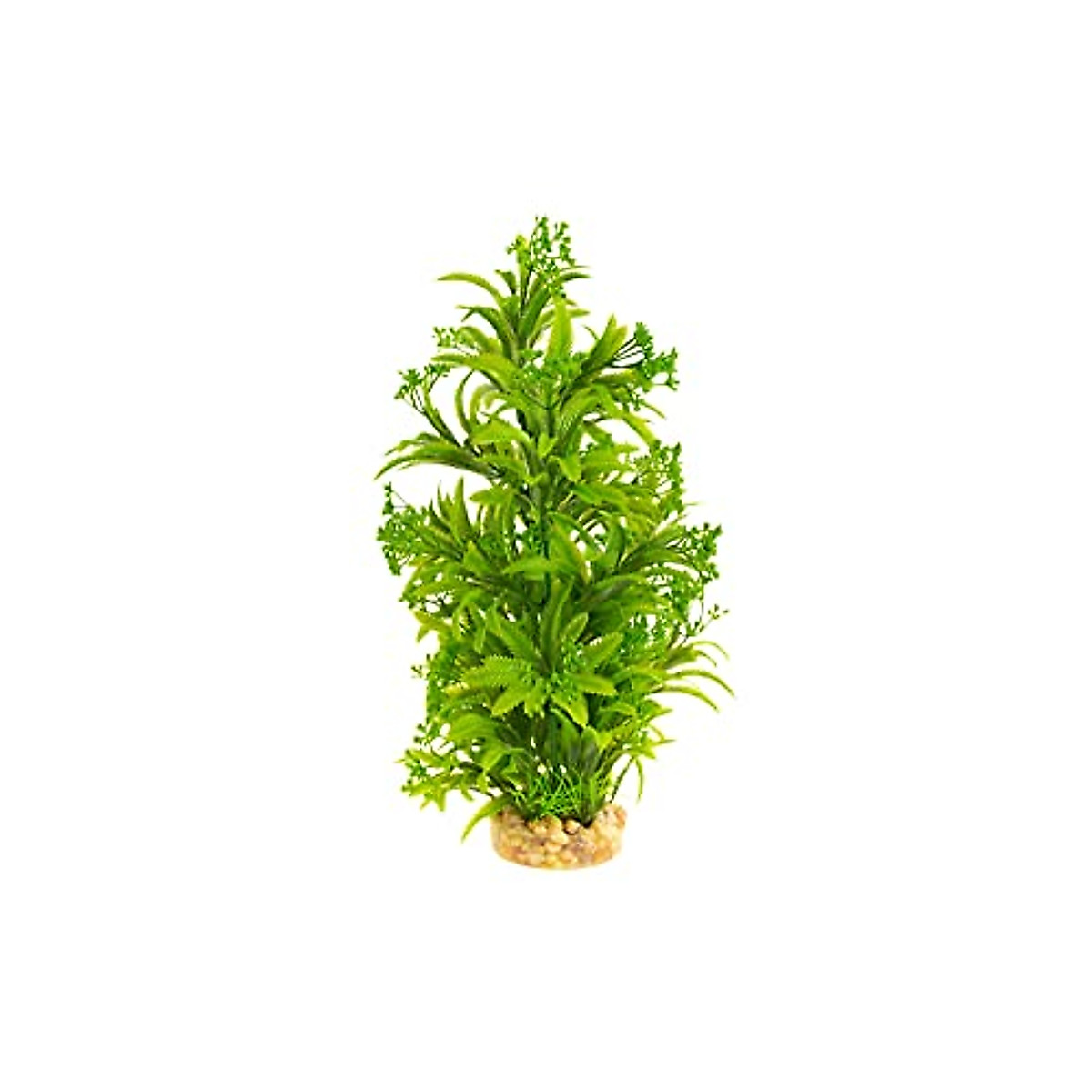CNZ Aquarium Decor Fish Tank Decoration Ornament Artificial Plastic Plant Green, 11.8-inch