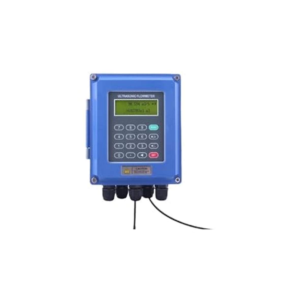 Flow Meter Ultrasonic Flow Meter Digital Flowmeter Power Supply for Water Oil Liquid Pipe Tube Measurement 4-20mA High Stability and Convenient Operation (Color : DN300-DN6000, Size : A)
