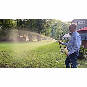 Atlantic Heavy Duty Garden Hose 30 ft x 5/8 Inch Black Color Flexible Water Hose with Solid Brass Fittings (30 Feet)