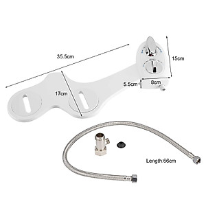 Bidet Attachment for Toilet Seat, Fresh Water Bidet Attachment Adjustable Water Pressure, Rear and Feminine Wash Self-Cleaning Attachment