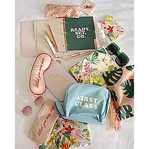 ban.do Getaway Travel Clutch Wristlet, Pink Passport and Card/ID Holder with Removable Wrist Strap, I'm Outta Here