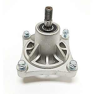 LAWN & GARDEN AMC Spindle Assembly Compatible with Hustler Spindle Part Number 604214, Includes Mounting Bolts and Blade Bolt
