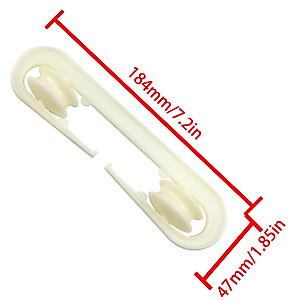 Lovelysp S-Shaped Clothes line Splitter Clothes line Pulley Kit Suitable for Long Clotheslines and Heavy Duty Pulley Cloth Cord Attachments -2PCS