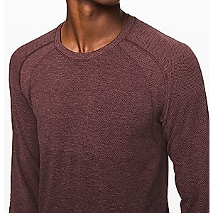 Lululemon Mens Metal Vent Tech Long Sleeve Shirt (Smoky Red/Red Dust, XXL)