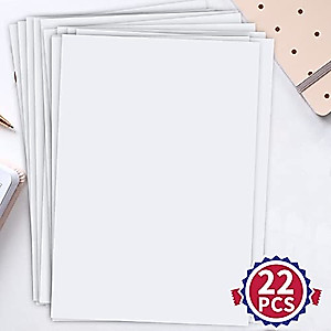 22 Sheets Clear Double Sided Adhesive Tape Sheets for Craft,A4 Size Super Strong Sticky Tumbler Tape Sheets 8.3x11.5 Inch with 0.1mm Thickness for DIY Art/Craft/Home Decorative Tape with Yellow Liner