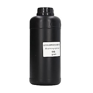 3D Printer Resin, High Accuracy Fast Speed 1000ml Curing Rigid Resin Good Fluidity with Less Odor for Desktop Models(Green)