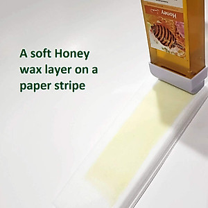 NorthMe Honey Roll On Wax, Hair Removal Wax Cartridge, Depilatory Wax Roller For Sensitive Skin, Waxing Cartridge Refill, Home Self Waxing, Legs And Arms. Wax Roll On Refill 2Pack - 3.53 Oz (honey)