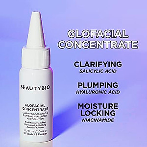 GLOfacial Hydro-Infusion Deep Pore Cleansing + Blue LED Clarifying Tool